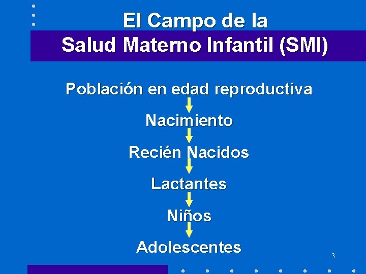 Epidemiologa y Salud Materno Infantil Programa Materno Infantil