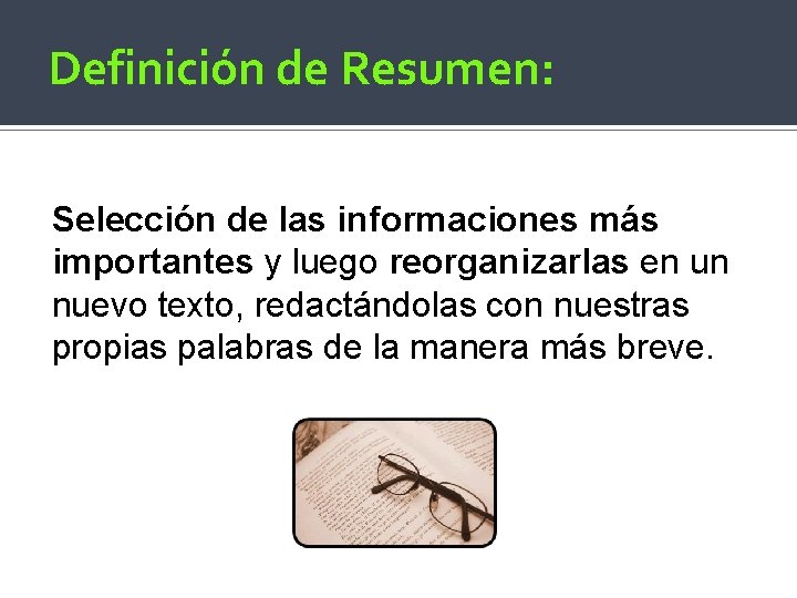 Pautas para la elaboracin de un resumen crtico