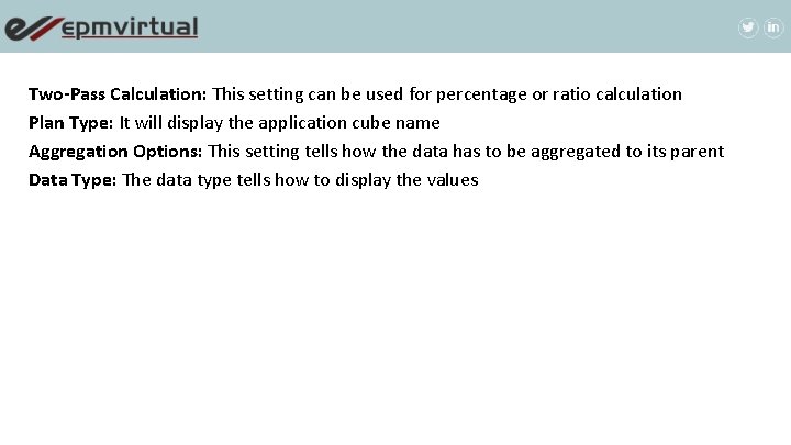Dimensionality Dimensions of Hyperion Planning This tutorial will