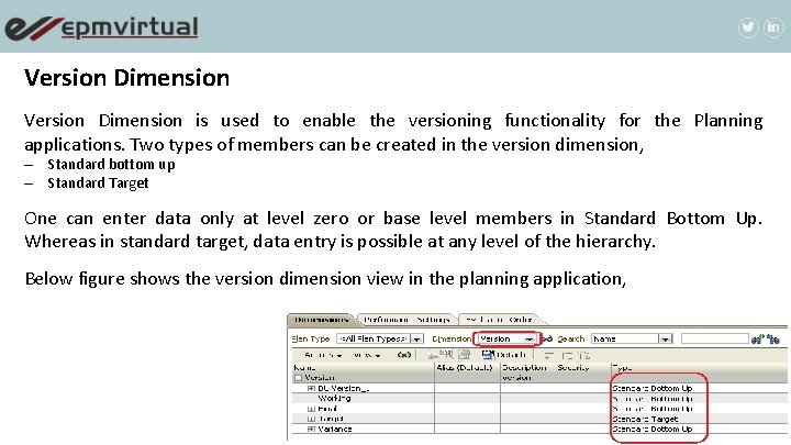 Dimensionality Dimensions of Hyperion Planning This tutorial will