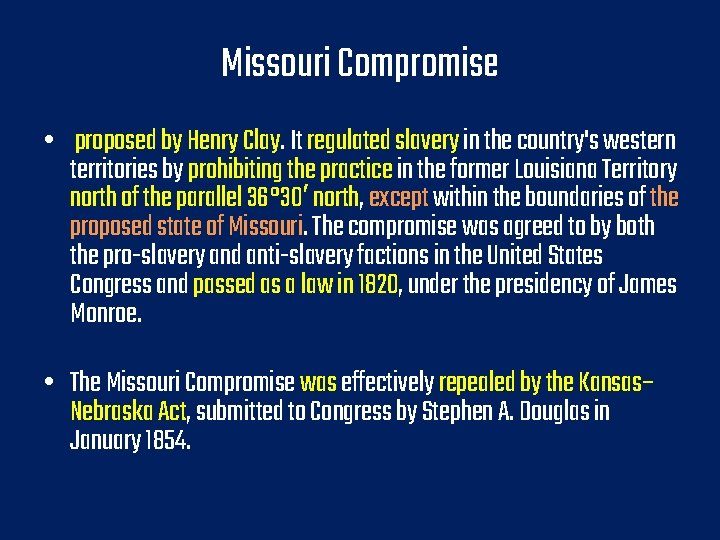 Civil War and Reconstruction Pre Civil War Jacksonian