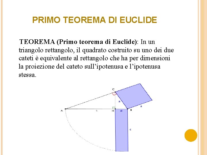 LA GEOMETRIA TRA EUCLIDE E PITAGORA LA VITA