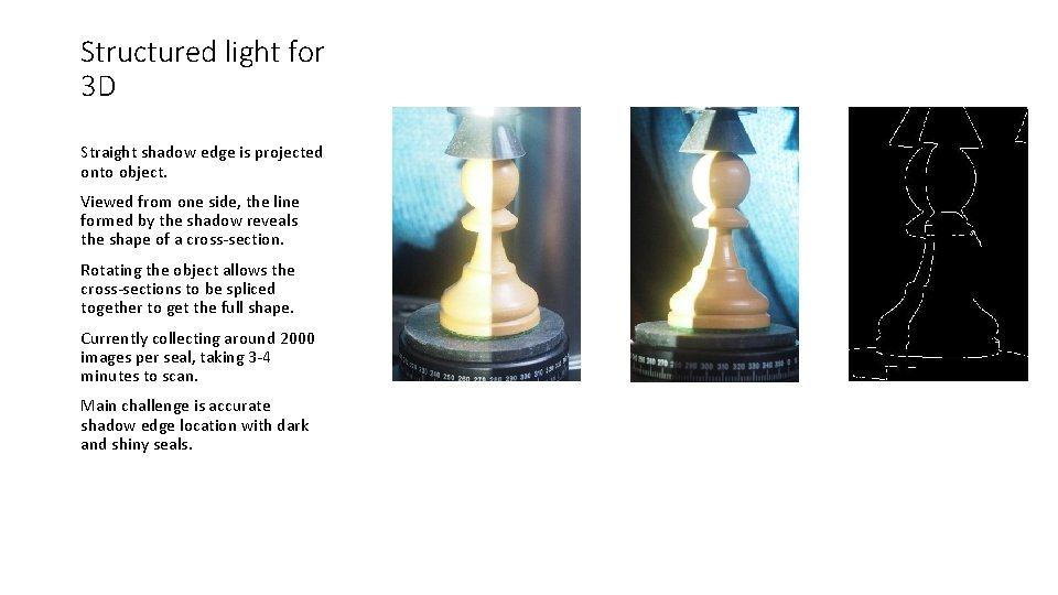 Structured Light Scanning for the Capture of Ancient