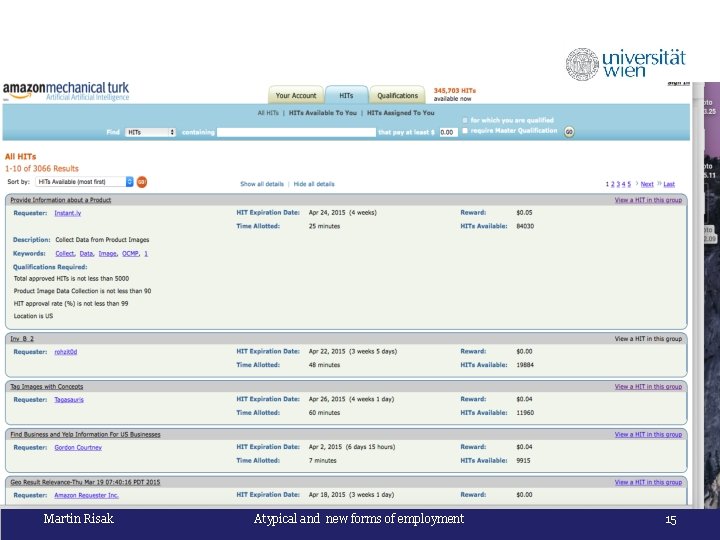 Atypical work and new forms of employment Martin