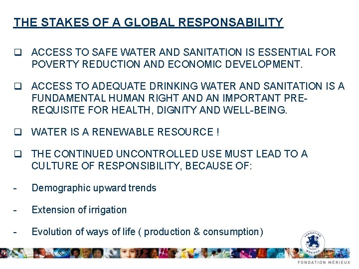 Water Management beyond 2020 for a Changing World