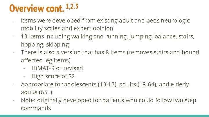 High Level Mobility Assessment Tool Bentley Olson Etches