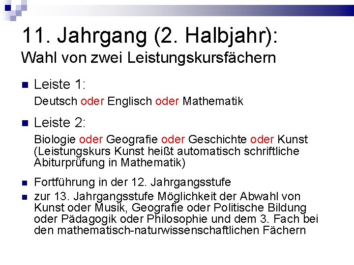 Gymnasiale Oberstufe an der Gesamtschule Immanuel Kant mit