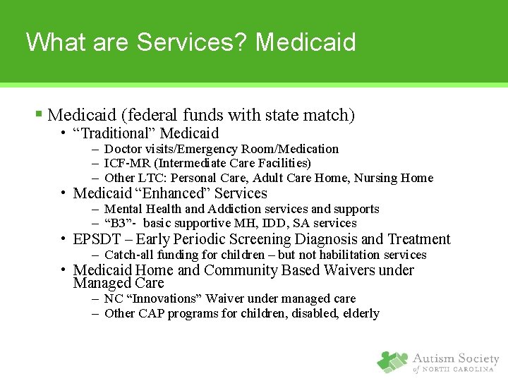 Understanding Services Where and How to Get Help