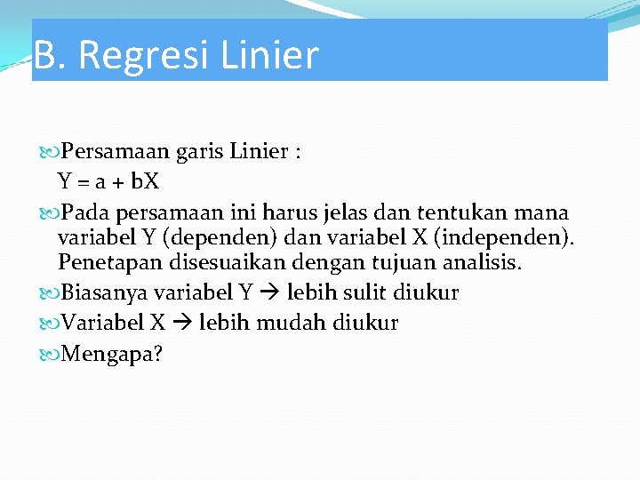 Korelasi dan Regresi Oleh Anwar Dita Erna Program