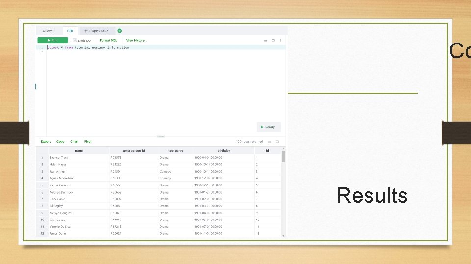 IR 101 Beginning SQL in IR Kelly Wahl