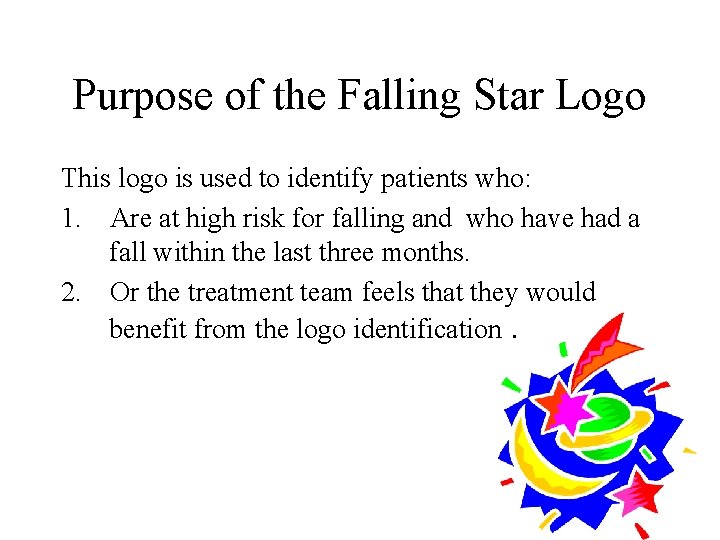 Falling Star Logo Training Presented by Mark Thyen
