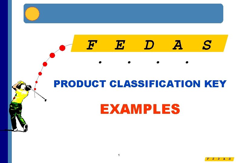 F E D A S PRODUCT CLASSIFICATION KEY