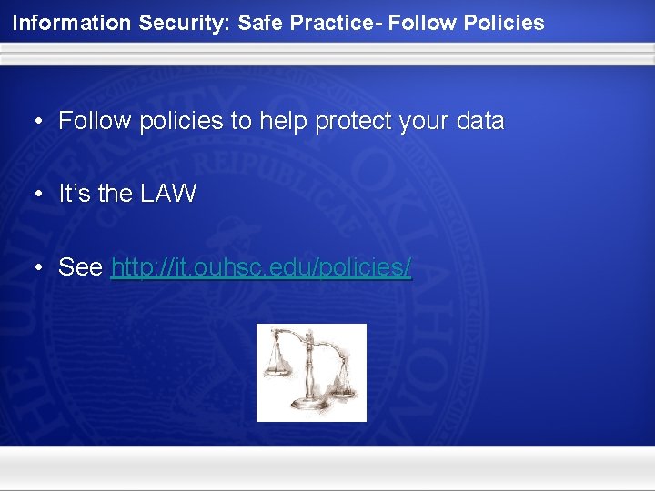 Information Security New Employee Orientation Information Security Everyone
