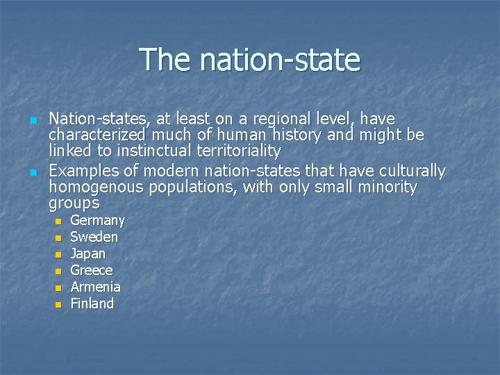 Culture Regions n n n Political culture regions