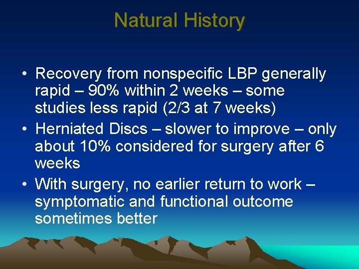 Lumbar disc disease Very Important Talk LBP A