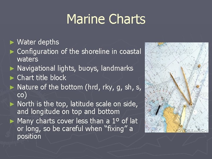Marine Charts and Navigation Oceanography 2017 Earth Coordinate