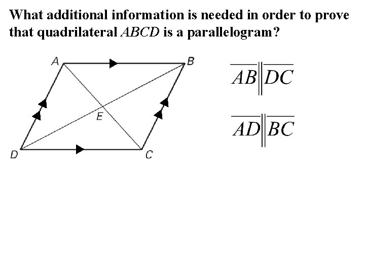 Unit 6 Lesson 2 Properties of Parallelograms Parallelogram