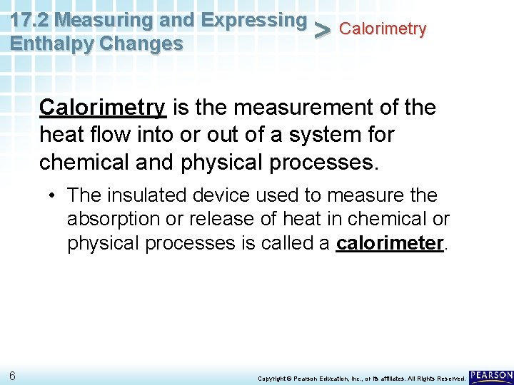 17 2 Measuring and Expressing Enthalpy Changes Chapter