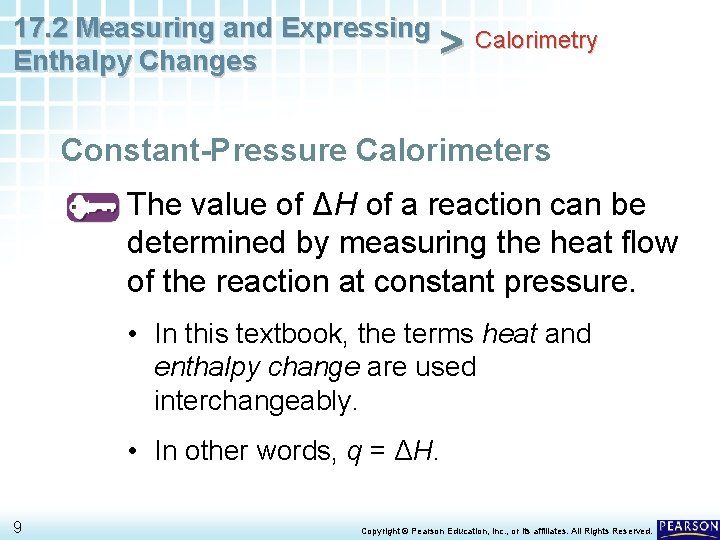 17 2 Measuring and Expressing Enthalpy Changes Chapter