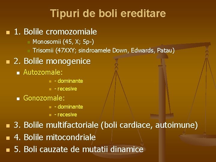 Bolile genetice Boli ereditare Mostenite fie sub aceeasi