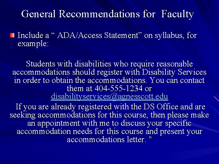 Faculty Facts in a Flash Creating Accessible Learning