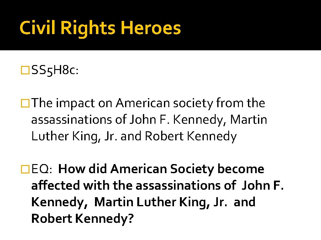 Civil Rights Heroes SS 5 H 8 c
