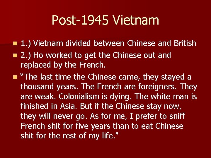 French Indochina 1885 1954 Colonialism Nationalism and War