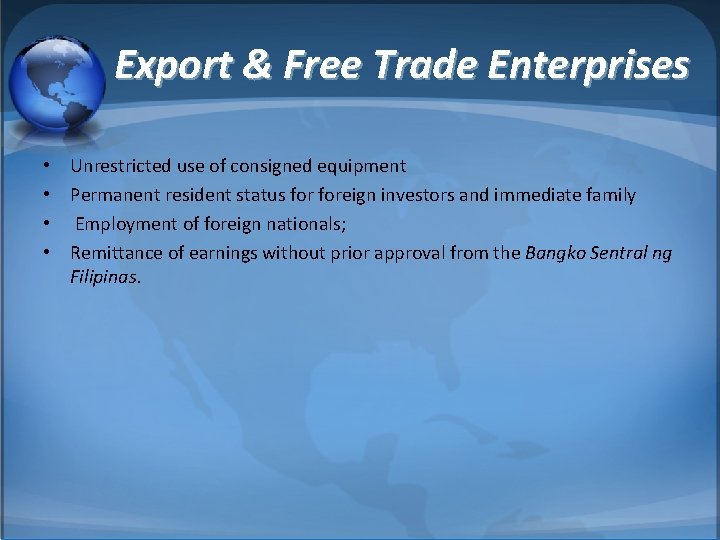 SPECIAL ECONOMIC ZONE ACT OF 1995 RA 7916