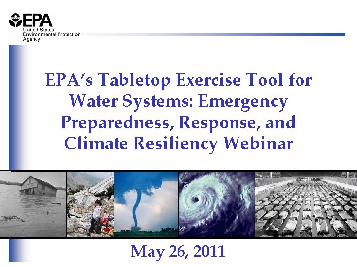 U S EPAs Tabletop Exercise Tool for Water
