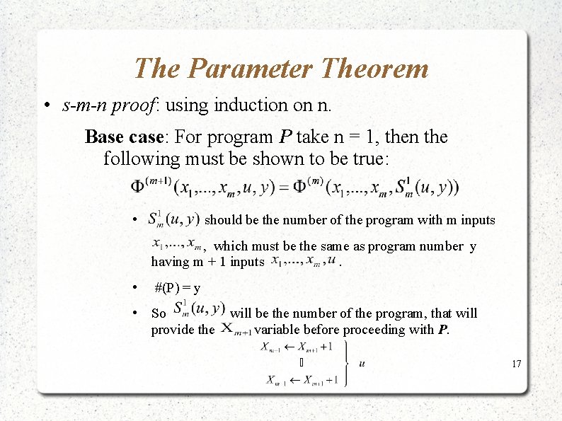 Chapter 4 A Universal Program 1 Coding programs