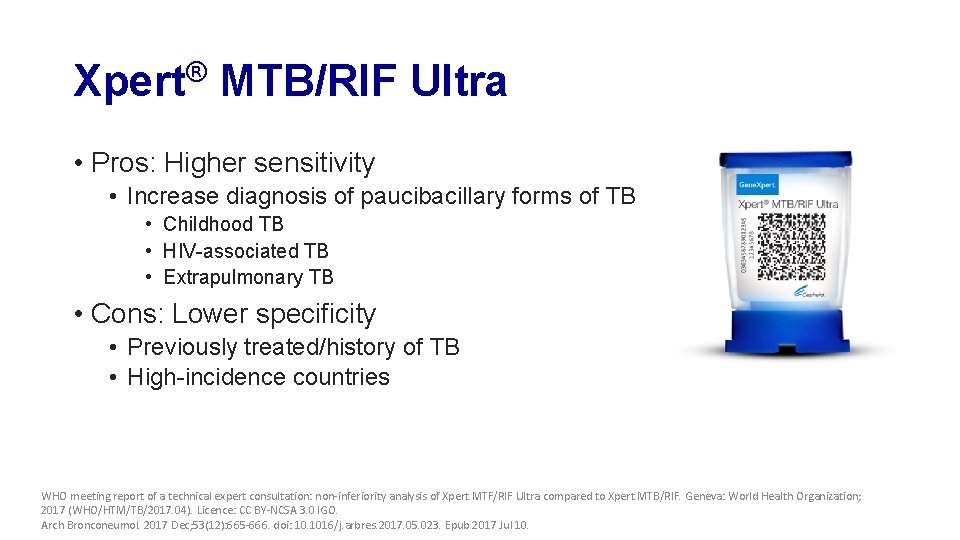 Xpert MTBRIF Ultra The NextGeneration Assay for Tuberculosis