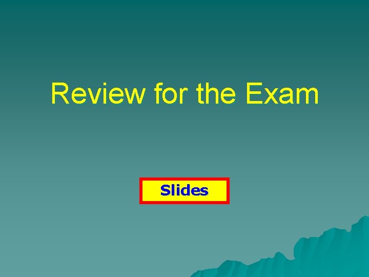 Review for the Exam Slides Magnification Power MP