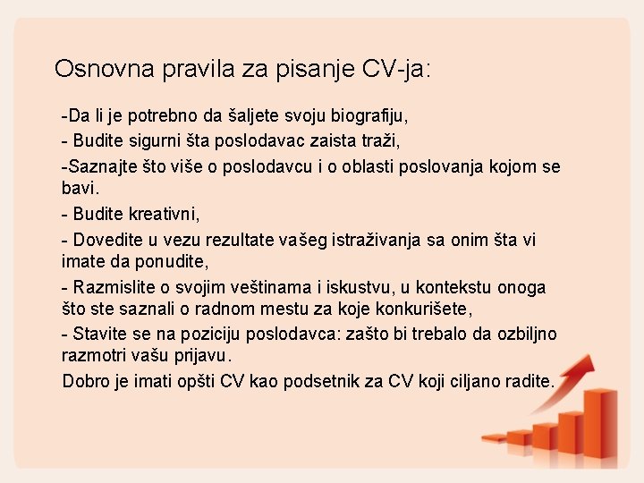 PISANJE RADNE BIOGRAFIJE Mr Zorica Tanaskovi CV je