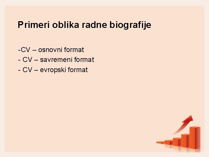 PISANJE RADNE BIOGRAFIJE Mr Zorica Tanaskovi CV je