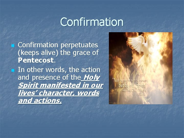 The Sacrament of Confirmation http www youtube comwatch