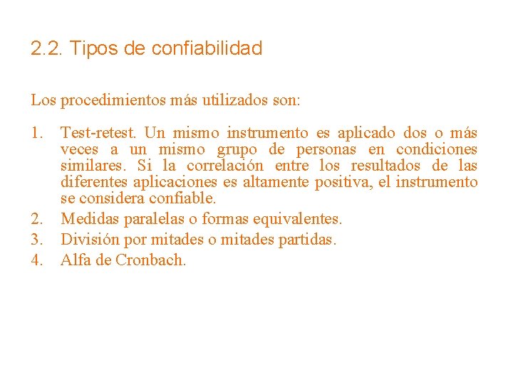 CONFIABILIDAD Y VALIDEZ DE UN INSTRUMENTO 1 Introduccin