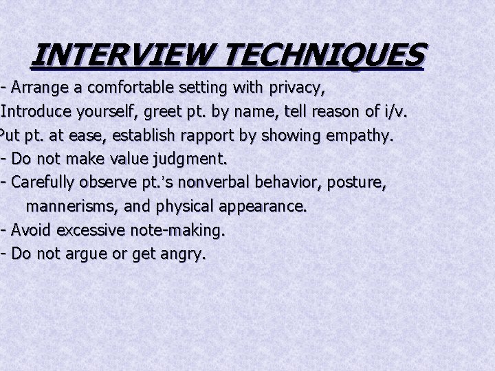 PSTCHIATRIC INTERVIEW By Dr Rabie A Hawari Consultant