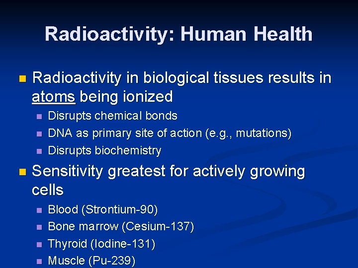 Atoms Nucleus and Radioactivity 20 October 2015 Background