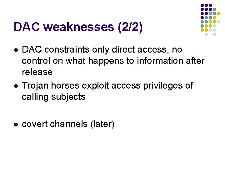 Access Control Models Sandro Etalle slides by Daniel