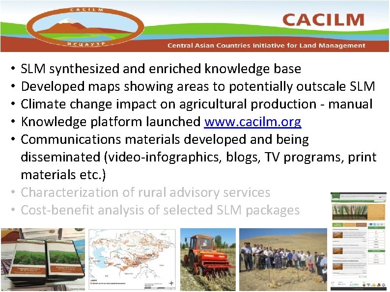 Knowledge Platform on Sustainable Land Management Central Asia
