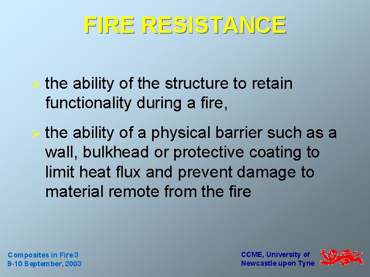 WELCOME Introduction to basic ideas of composites in