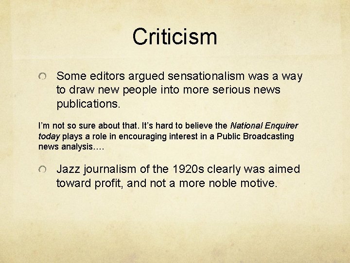 The Penny Press Beginnings of mass media Elite