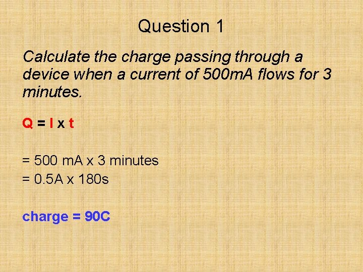 ELECTRIC CURRENT AND VOLTAGE Specification Electricity Energy and