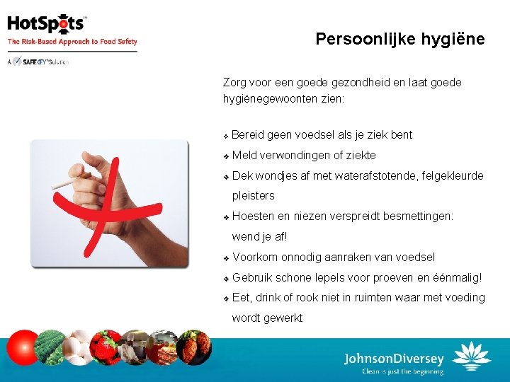 Hyginebewustzijn voor medewerkers in de voedselketen Waarom al