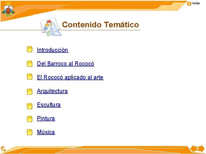 Presentacin Contenido Temtico Arte Rococ Inicio Contenido Temtico