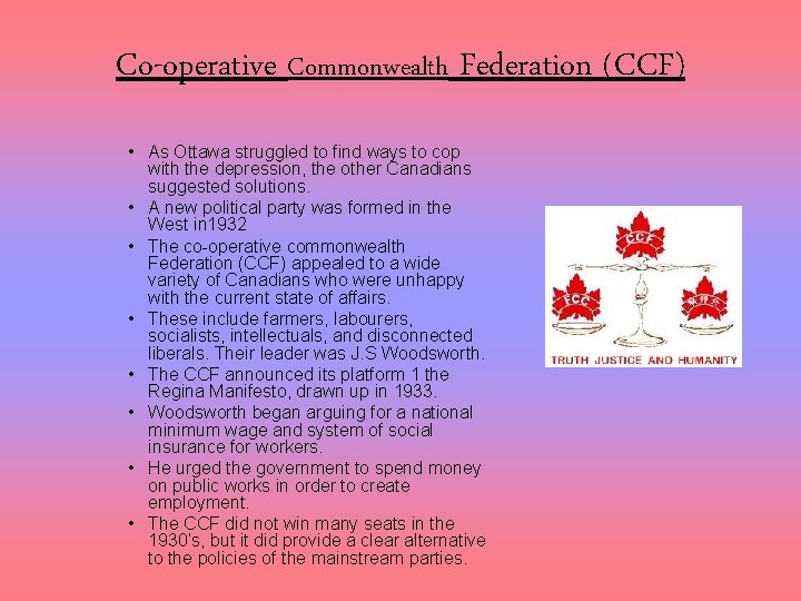 Communism and Socialism in Canada By Allison Dyer