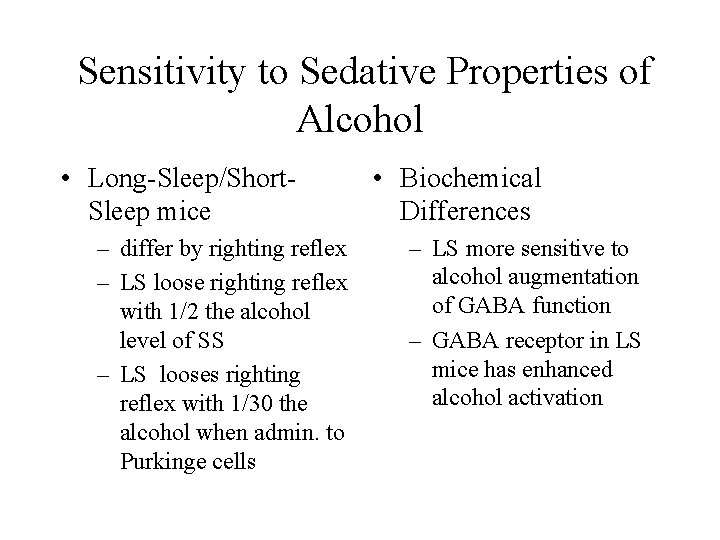 Causes of Alcohol Abuse and Alcoholism BiologicalBiochemical Perspectives