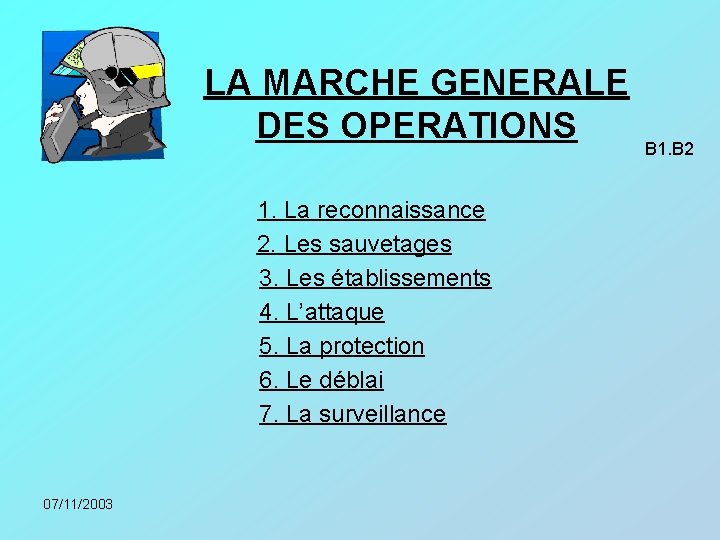 GESTION OPERATIONNELLE DE COMMANDEMENT B 1 B 2