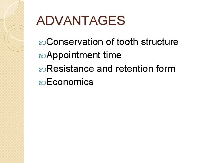 PIN RETAINED RESTORATION S CONTENTS 1 2 3