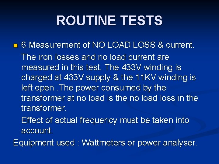 TESTING MAINTENANCE PROTECTION OF DISTRIBUTION TRANSFORMERS Presented by